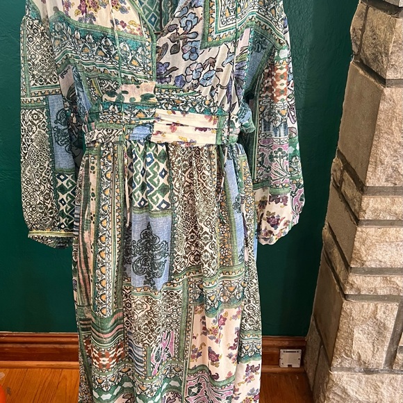 Zara | Dresses | Zara Multicolor Bohemian Maxi Dress | Poshmark
